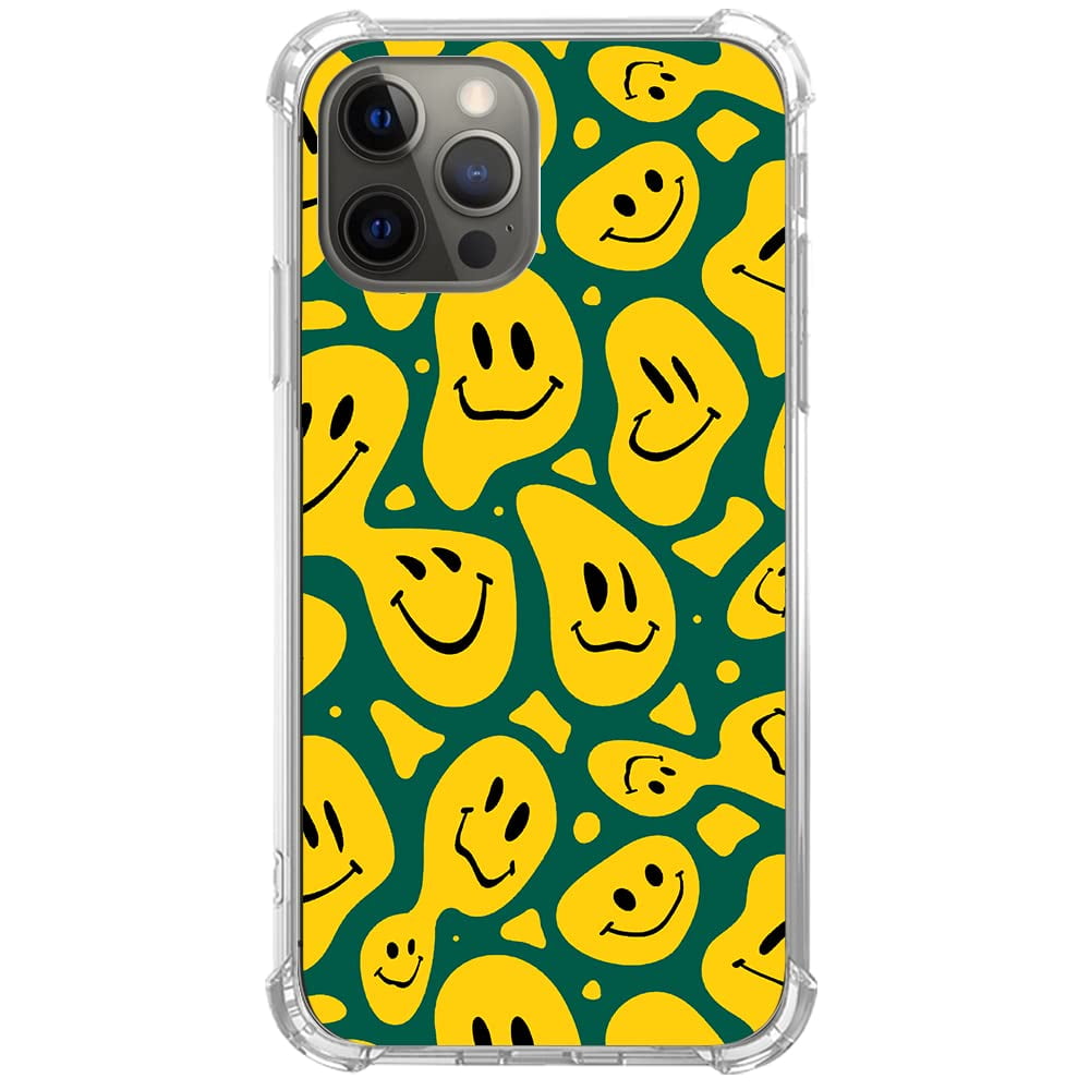 Yellow Smiley Face Case for iPhone 13 Pro Max,Aesthetic Art Design TPU Bumper Cover Case ...