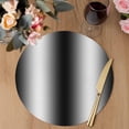 Black White Round Placemats Set of 4, Braided Polypropylene Place Mats ...