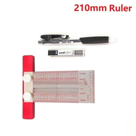 Ultra Precision Marking Ruler T Type Square Woodworking Tool+Pen ...