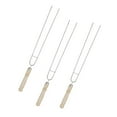 3 Pcs Stainless Steel Meat Grill U Shape Fork Outdoor Cooking Corn ...