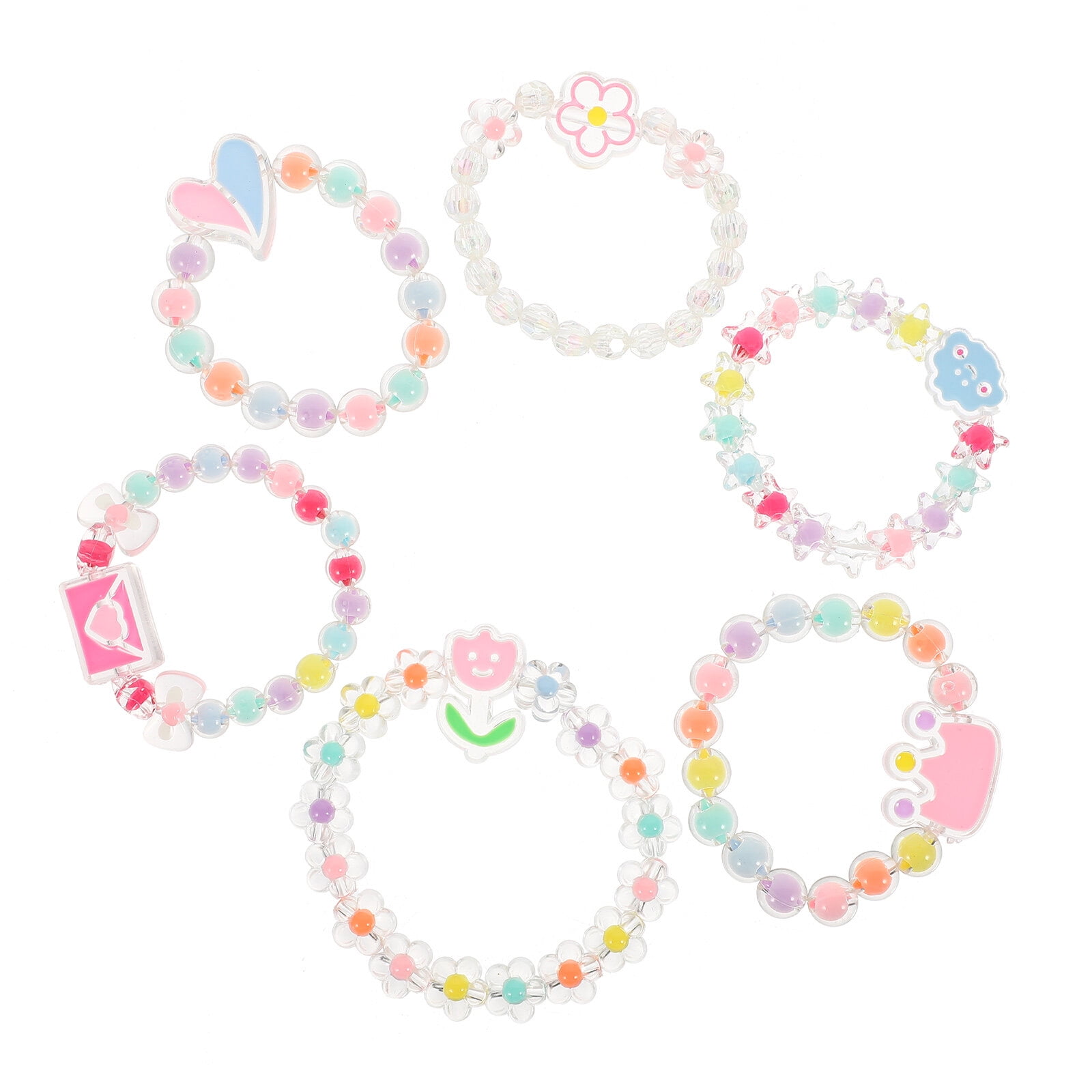 Click here for Raindrops 6pcs Plastic Bracelet Kids Bracelets Tod... prices