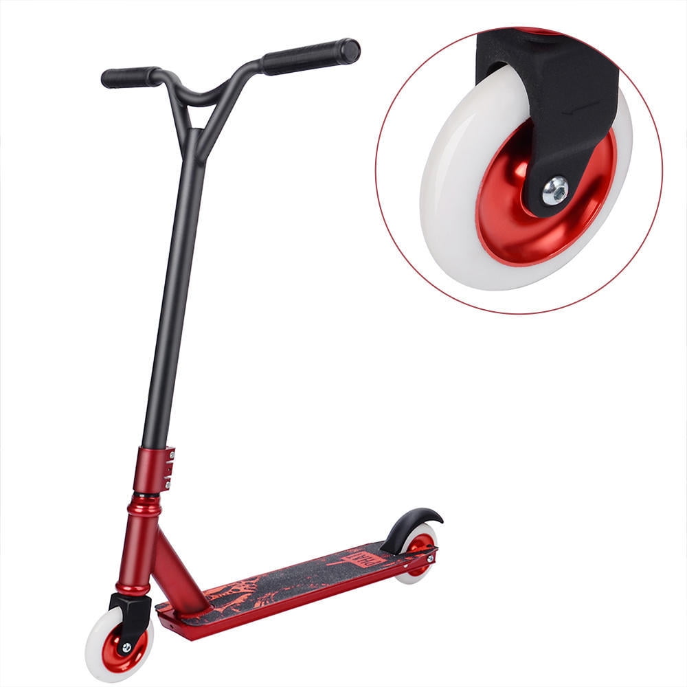 Kick Scooter Pro Stunt Scooter For Age 5+, T-Bar & Deck & Double Anti ...