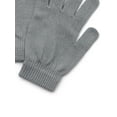 Time & Tru Women's Stretchy Knit Gloves 2-Pack, Medium Grey Heather ...
