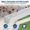GIMMYFIVE 100FT Aluminum Gutter Guard, 5-Inch, Corrosion-Resistant Leaf ...