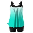 Dagegui Women's Beach Swimwear Gradient Color Sleeveless Tank Tops and ...