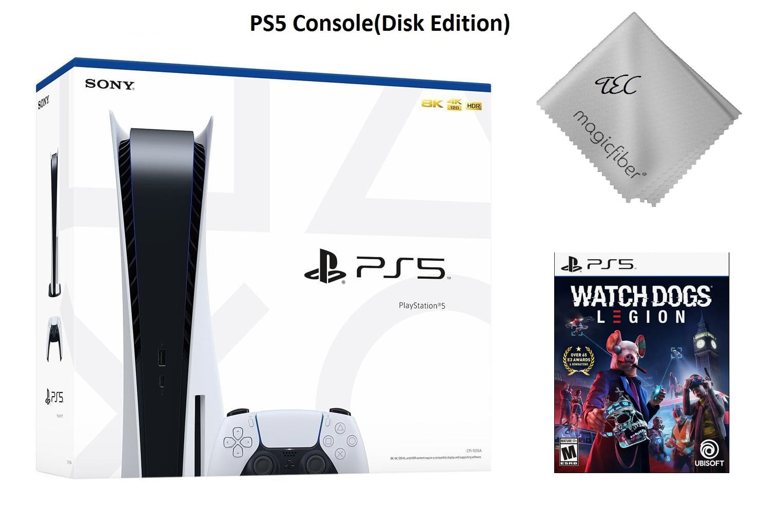 Sony PlayStation_PS5 Gaming Console(Disc Version) with Watch Dogs ...