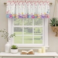 2 Pack Valances for Window, Easter Short Curtains for Kitchen Bedroom ...
