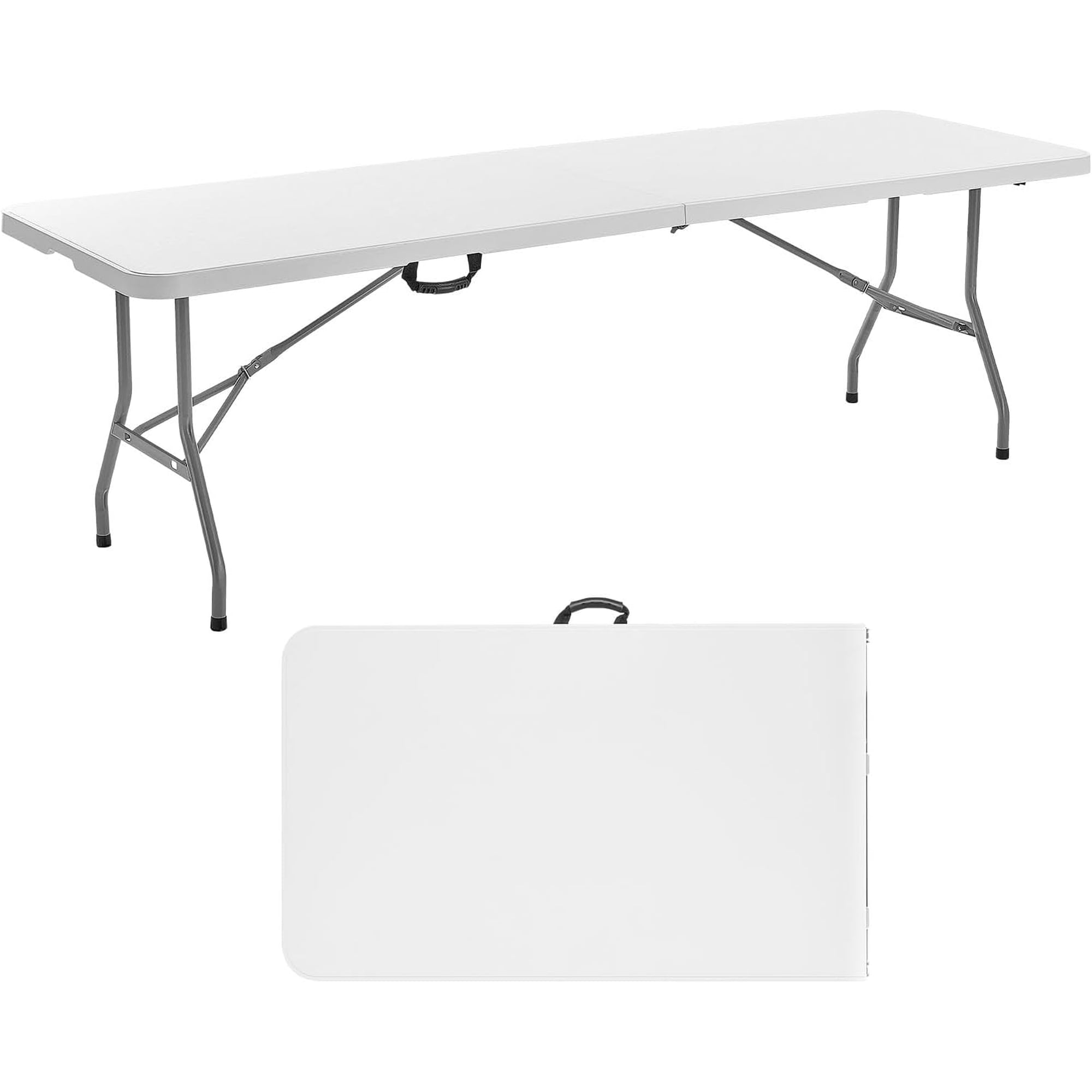 Click here for Nobrand Folding Table  8ft Heavy Duty Portable Hal... prices