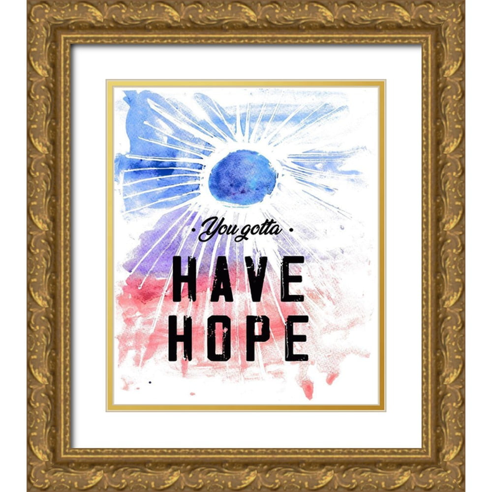 JMB Designs 26x30 Gold Ornate Wood Framed with Double Matting Museum ...