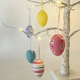 12 Easter Egg Pendants with Tree Lights, Spring Party Decor Set ...