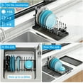 HBlife Expandable Sink Dish Drying Rack, Small Dish Rack Over Sink with ...