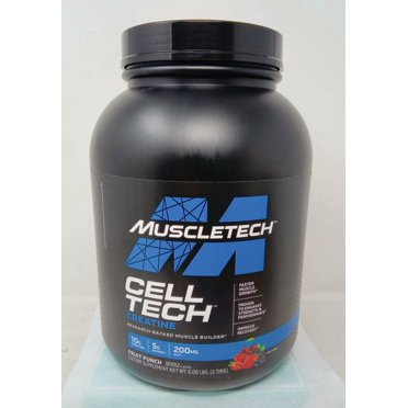 Cell Tech Creatine Powder, Fruit Punch, Muscle Growth & Recovery, 30 ...