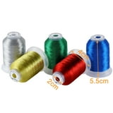New brothread 20 Assorted Colors Metallic Embroidery Machine Thread Kit ...