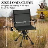 Bezliving 360° Swivel Hunting Blind Chair with Gun Rest, Adjustable ...