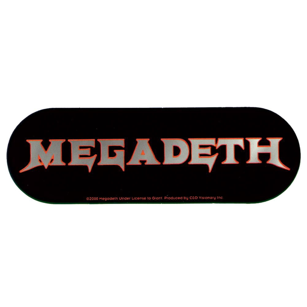 Megadeth - Silver Logo Sticker - Walmart.com
