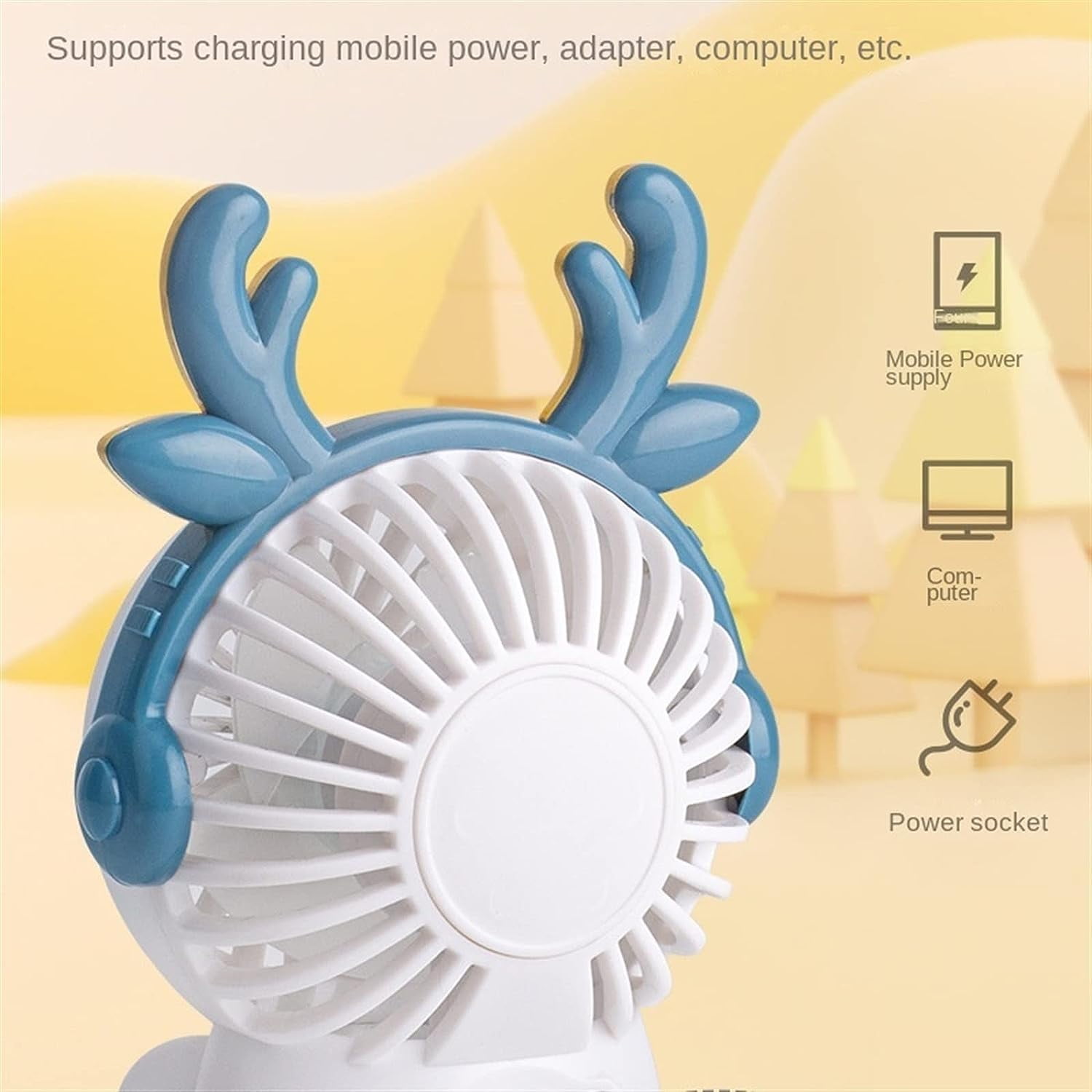 Personal Electric Fan Office Desktop Fan Cute Handheld | Walmart en línea