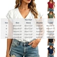ChaoHeng Womens Tops Spring 2026V Leaf Side Short-sleeved Chiffon Shirt ...