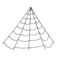 275" Halloween Large Triangular Outdoor Spider Web Decor Kit, Stretch ...