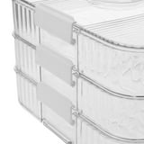 MLINS Transparent Plastic Fridge Storage Case for Dumplings with Date ...