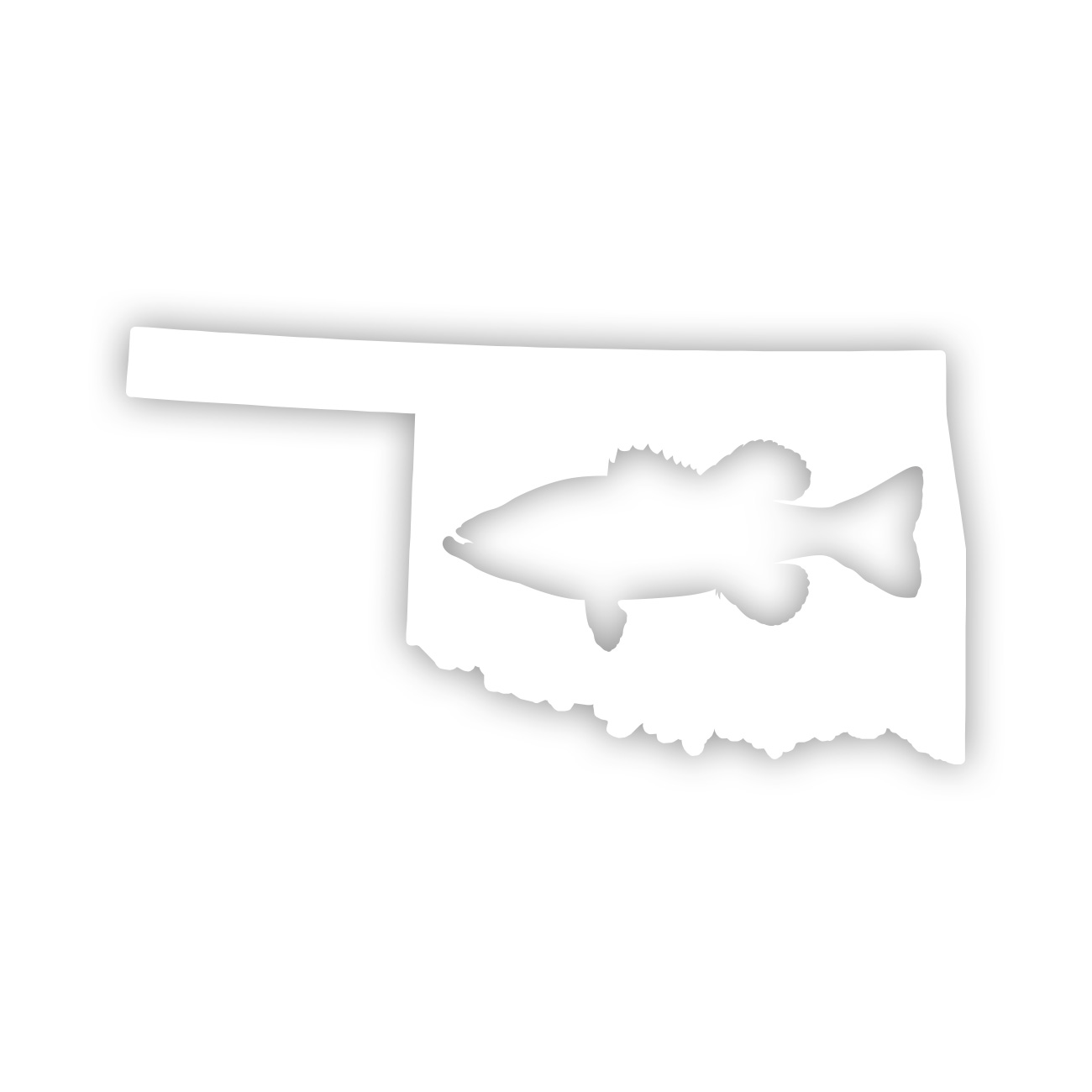 Oklahoma Bass Sticker Decal Die Cut - Self Adhesive Vinyl ...