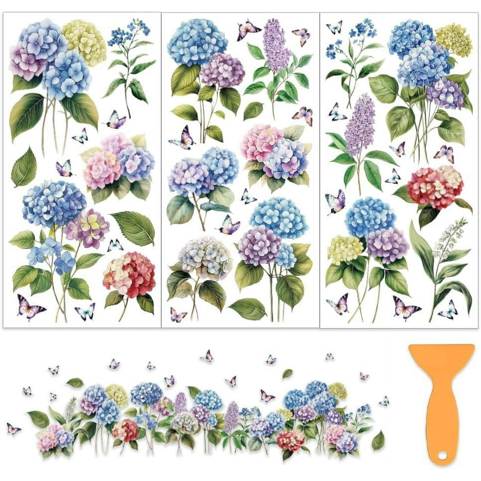 Click here for Nobrand 3pcs/Set Hydrangea Flowers Rub On Transfer... prices