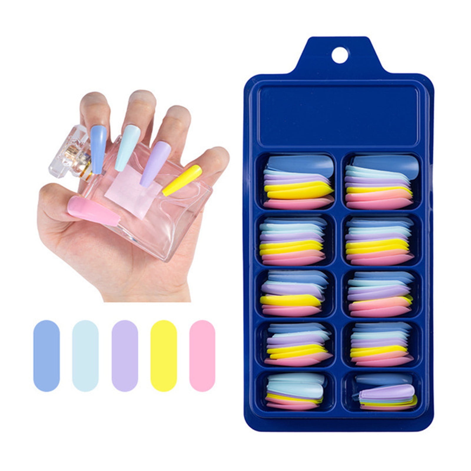 Press On Nails Fake Nails 100pcs Long Fake Nails Full Cover False Nail