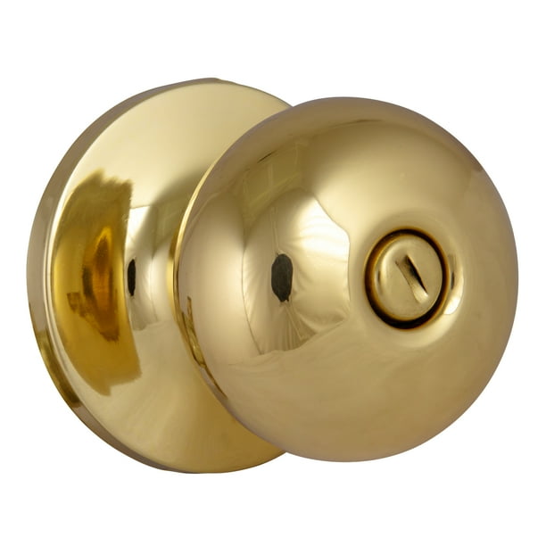 Design House Universal Canton Bed and Bath Knob in Polished Brass ...