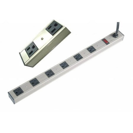 LTS-06 - POWER BAR 6 O/LET 4FT CORD 1.5FT STRIP METAL | Walmart Canada