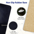 Beige Sand Texture Mouse Pad 31.5 x 11.82 inches Rubber Desk Accessory ...