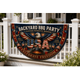Backyard Patriotic Flag 250 Custom Party Banner for BBQ Cookouts and ...