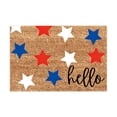 Deeceymbur Patriotic Non Slip Entry Mat Stable Bottom Floor Rug Wear ...