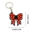 Amketima Keychain Bottle Opener Cute Red Bow Shape Soft Rubber Keyring ...