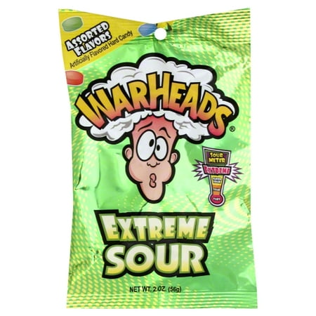 WarHeads Extreme Sour Hard Candy, 2 oz - Walmart.com