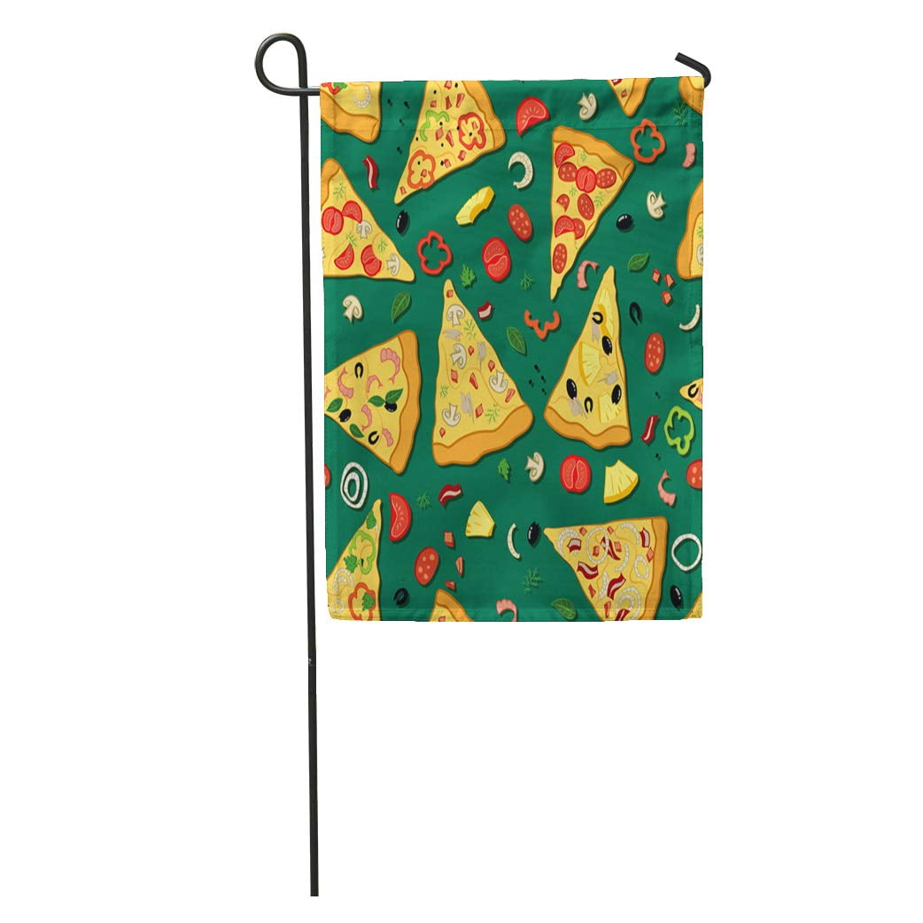 JSDART Pattern Color of Pizza Slices Various Ingredients Box Cheese ...