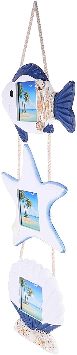 Wall Hanging Picture Photo Frame Nautical Theme Family Picture Photo ...