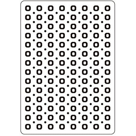Darice 1215-60 Embossing Folder, 4.25 by 5.75-Inch, Geo Circles Design ...