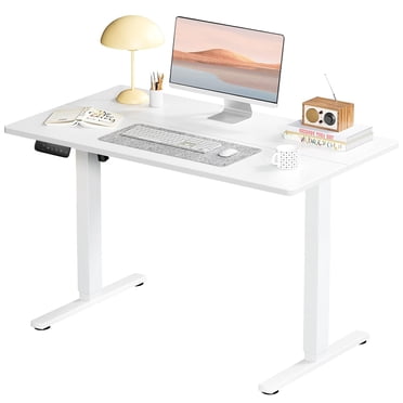 UMBZÖ Height Adjustable, Modern Walnut Standing Desk, Solid Wood with ...