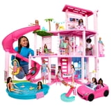 Barbie Dreamhouse Kids Playset with Slide, Deluxe Dollhouse Set, 75 ...