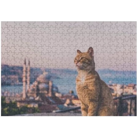 Jigsaw Puzzles Yellow Cats Toy Kid Educational Games Brain Challenge ...