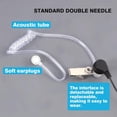 2 Pin Walkie Talkie Earpiece, Covert Air Tube Headset with Large PTT ...