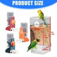 2PCS Bird Feeder and Waterer Set Treat Container AntiWaste Tray ABS ...