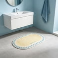 Non-Slip Bathroom Carpet Mat 60x40cm, Absorbent Floor Rug for Shower ...