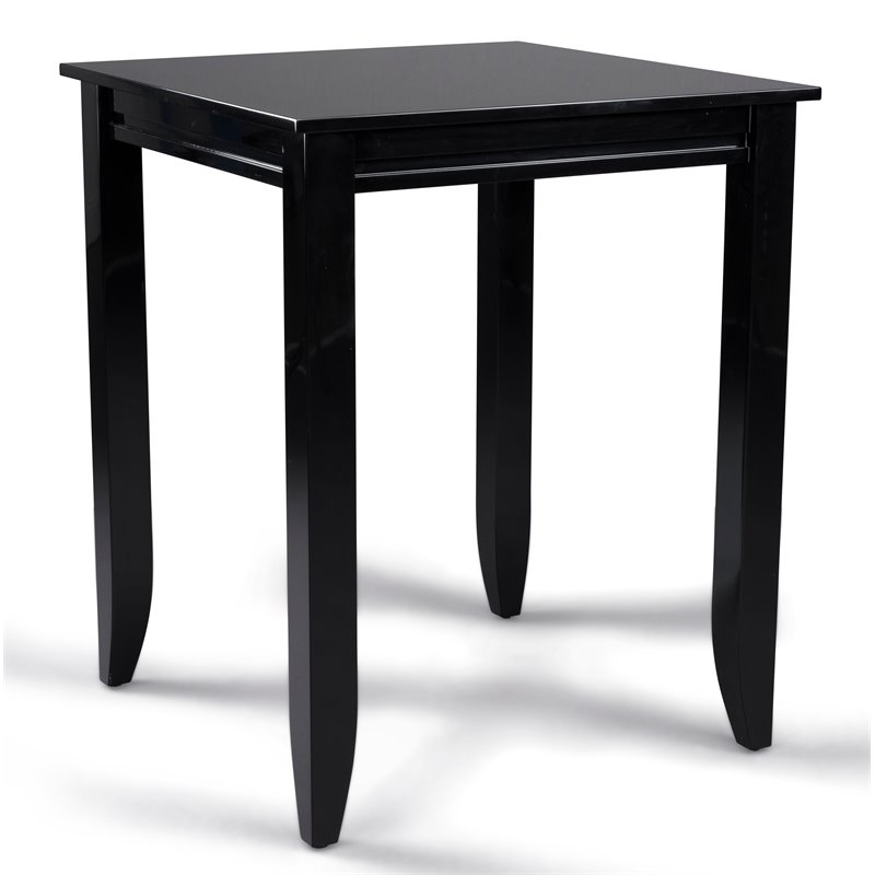 Bowery Hill Transitional Black Wood High Dining Table - Walmart.com