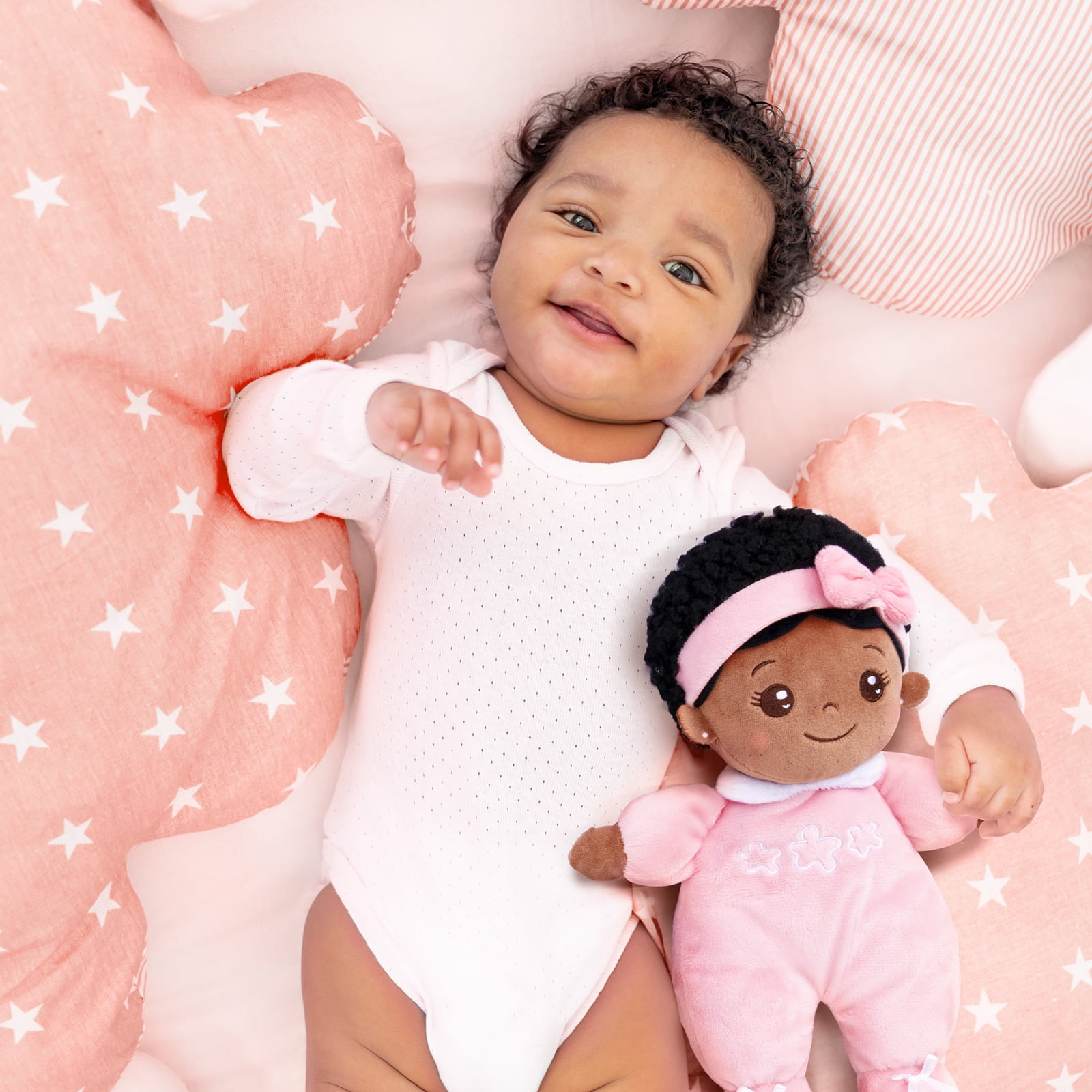 Buy 10.63 Mini Soft Baby Doll for Kids, First Black Baby Doll for 1 2 Year Old Girls Gift Baby ...