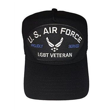 USAF DEFENSOR FORTIS Shield Patch HAT - BLACK - Veteran Owned Business ...