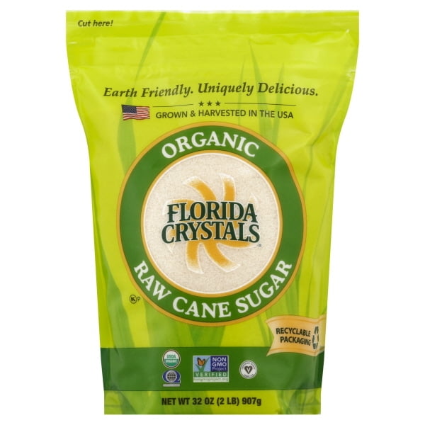 Florida Crystals® Organic Raw Cane Sugar 32 oz. Stand-Up Bag - Walmart ...