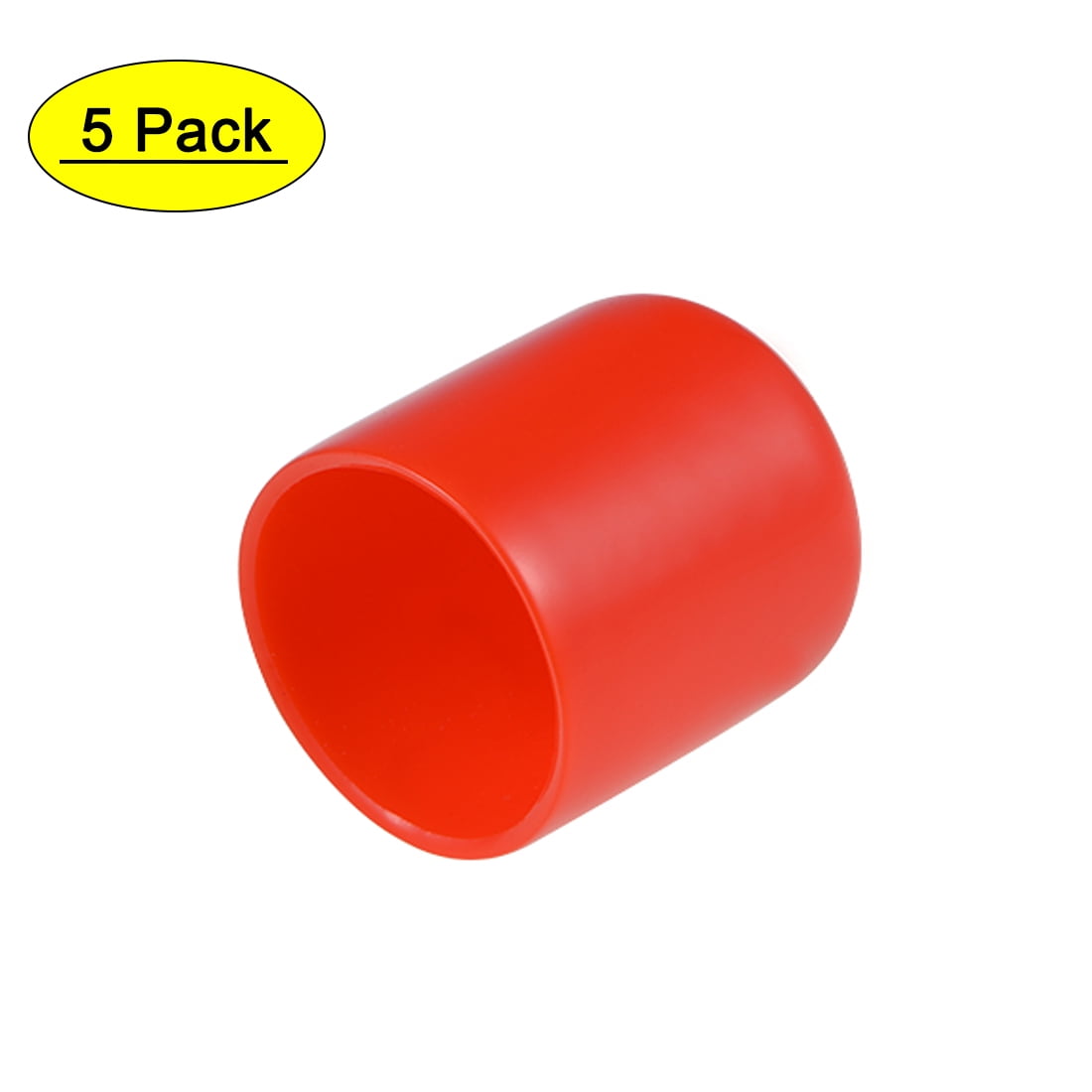 Uxcell 28mm ID Red Screw Thread Protectors Vinyl End Caps 5 Pack ...