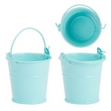 Juvale Multi-Color Mini Metal Buckets Bulk - 24-Pack, 2.1 x 2 x 2.1 in ...