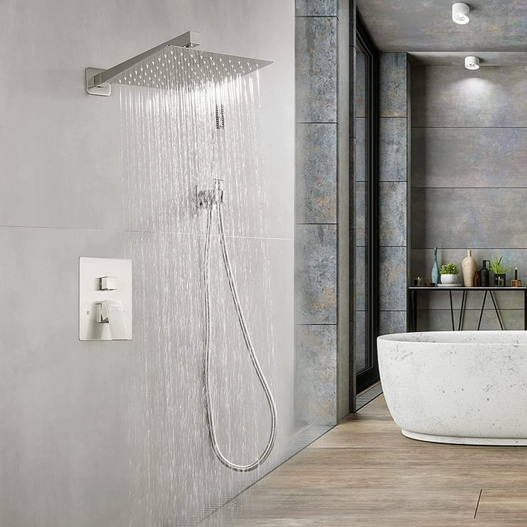 Ceiling Mounted Rain Shower Head With Handheld | Shelly Lighting
