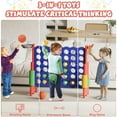 KORIMEFA 4-to-Score Game Set, 3.5FT Indoor & Outdoor with 42 Rings ...